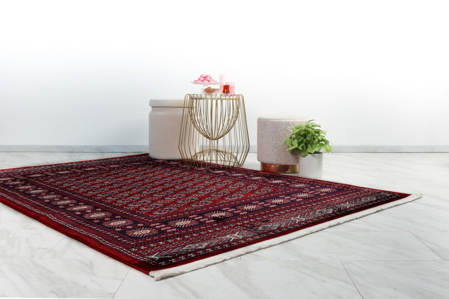 Hayat 303 Red Traditional Afghan Design – Adore Rugs & Flooring