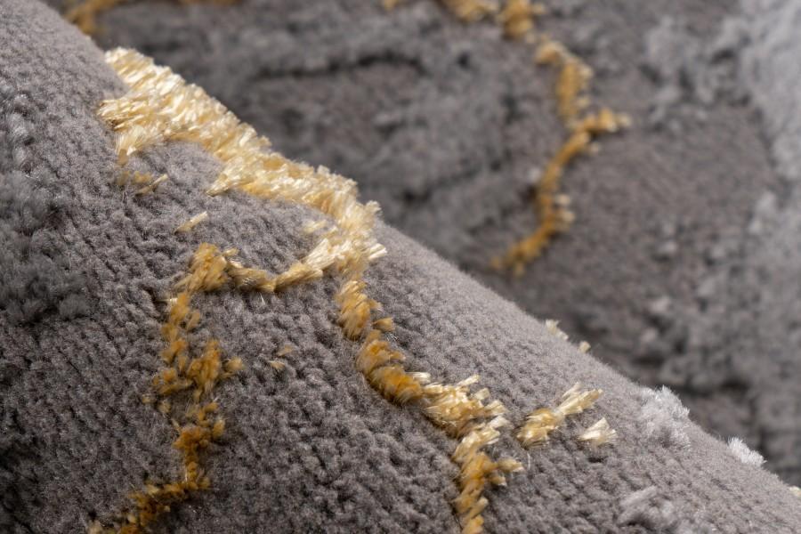 Marmaris 400 Grey and Gold Rug with Marble Design – Adore Rugs & Flooring