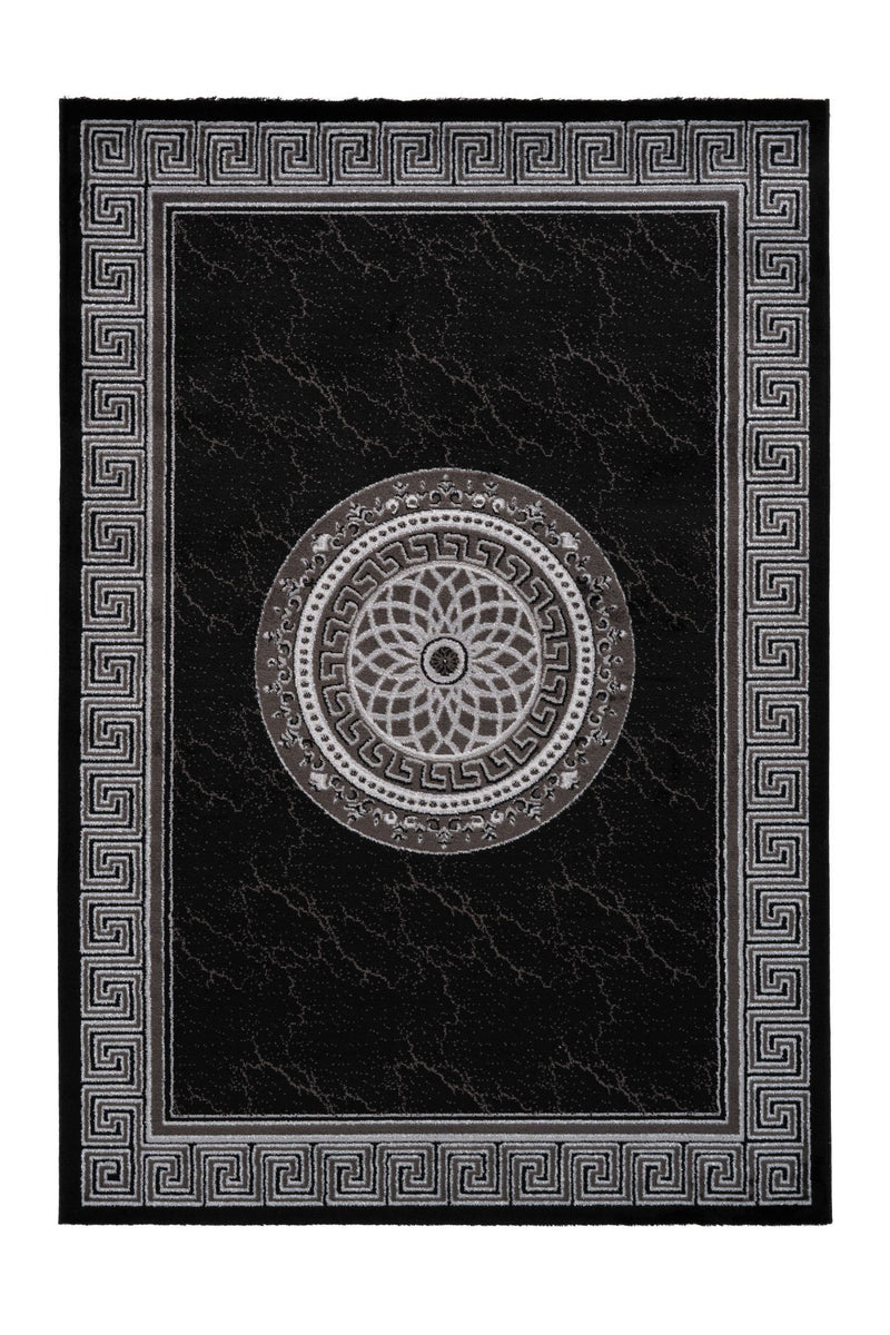 Modern Bordered Rug | Black Rug | Black – Adore Rugs & Flooring